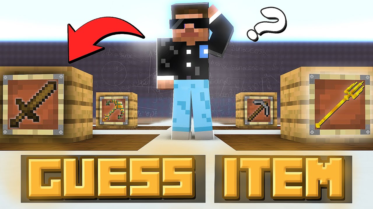 GUESS THE ITEM Challenge in MINECRAFT - YouTube