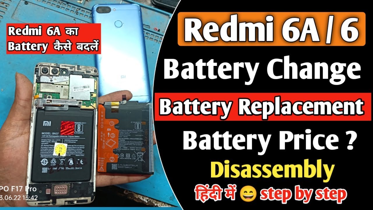 Redmi Mi 6/6A Battery Replacement | Redmi 6/6A Battery Change | Redmi 6 ...