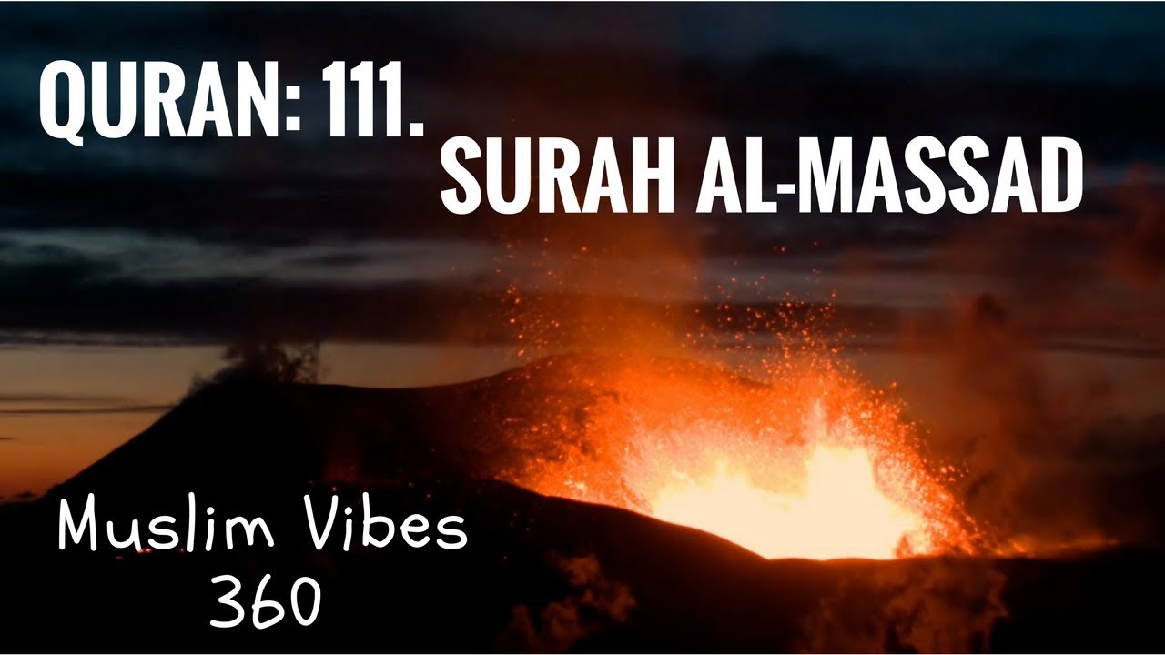 Quran: 111. Surah Al-Massad (Arabic and English translation) HD ...