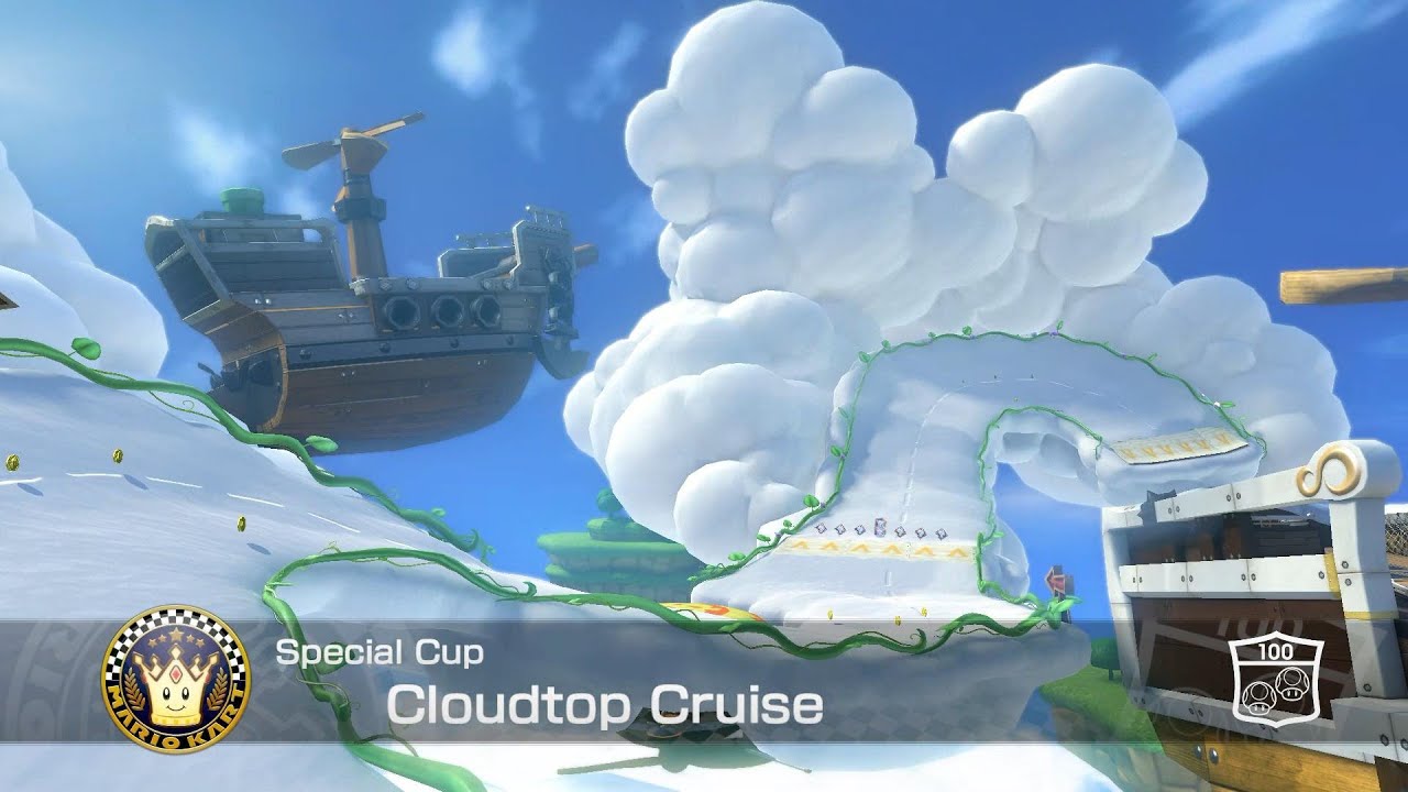 Cloudtop Cruise - 100cc Grand Prix || Mario Kart 8 Deluxe - YouTube