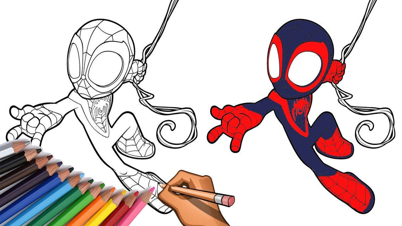 HOW TO DRAW MILES MORALES EASY - YouTube