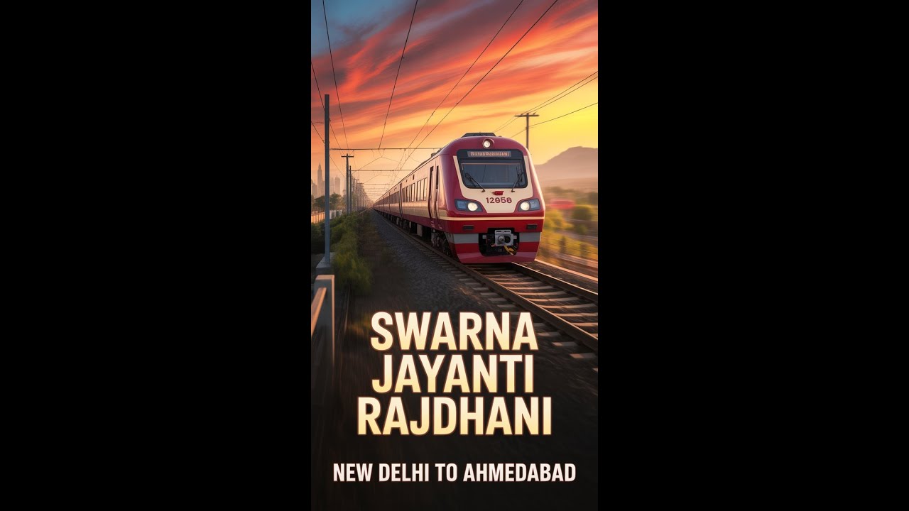 12958 Swarna Jayanti Rajdhani | Fastest Train Delhi to Ahmedabad - YouTube