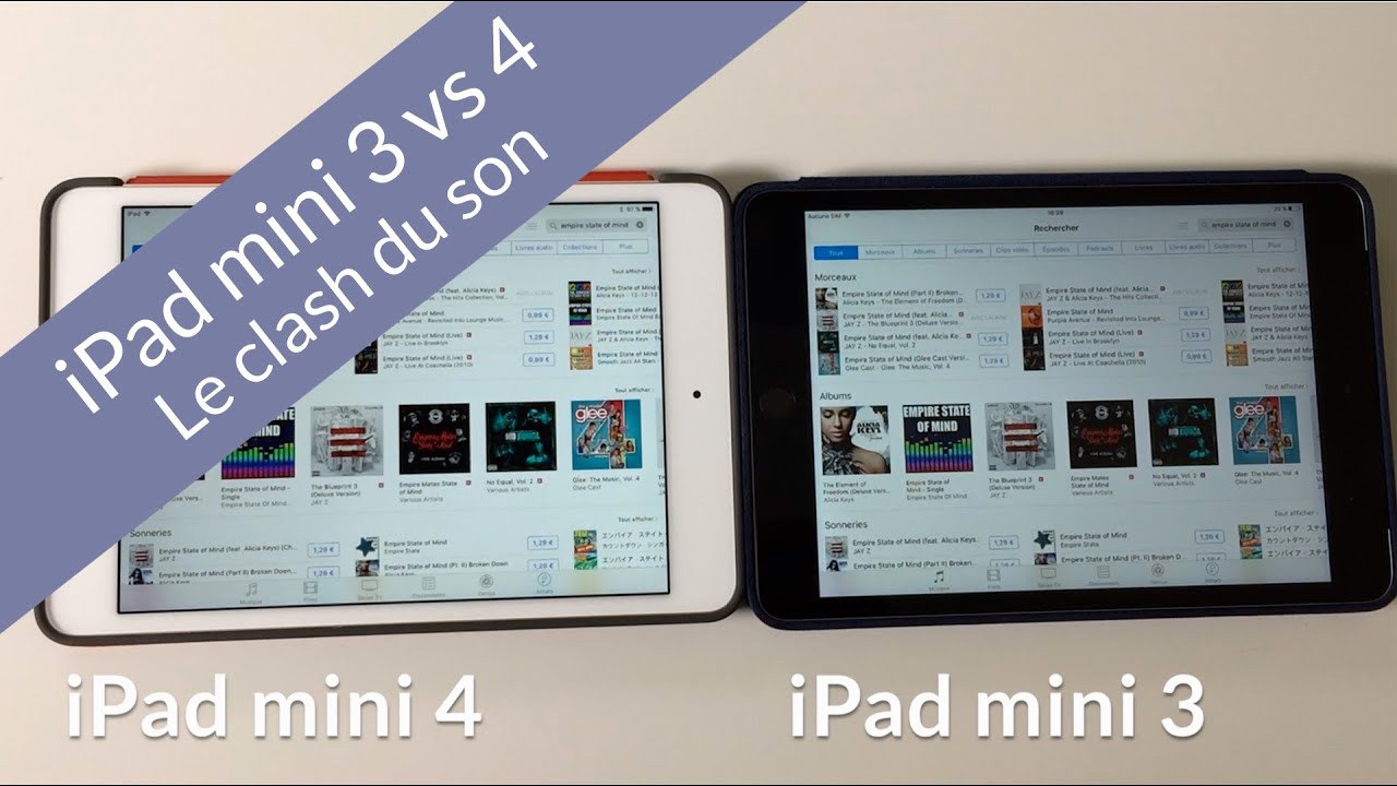 iPad mini 4 vs iPad 3 : comparaison du son - YouTube