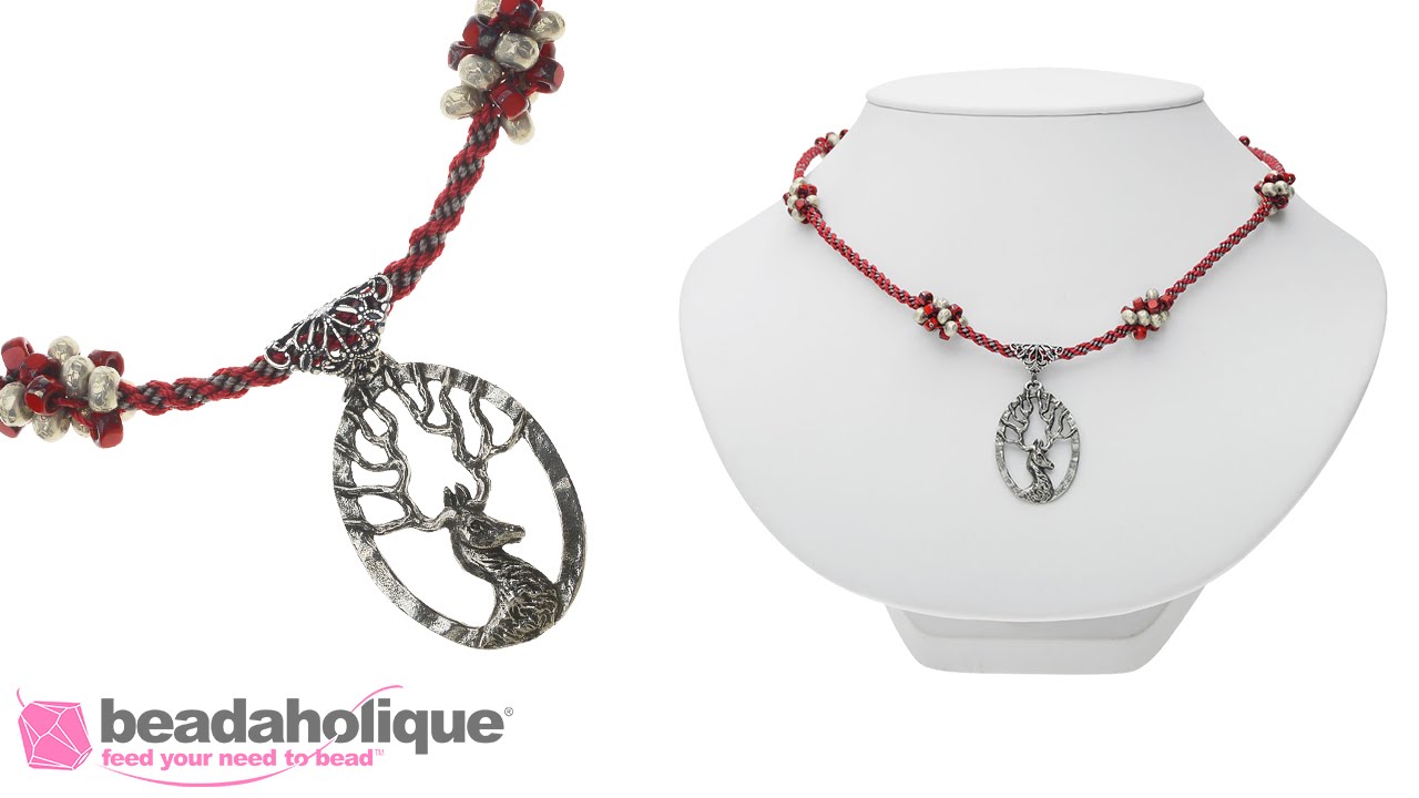 How to Create Kumihimo Bead Clusters - YouTube