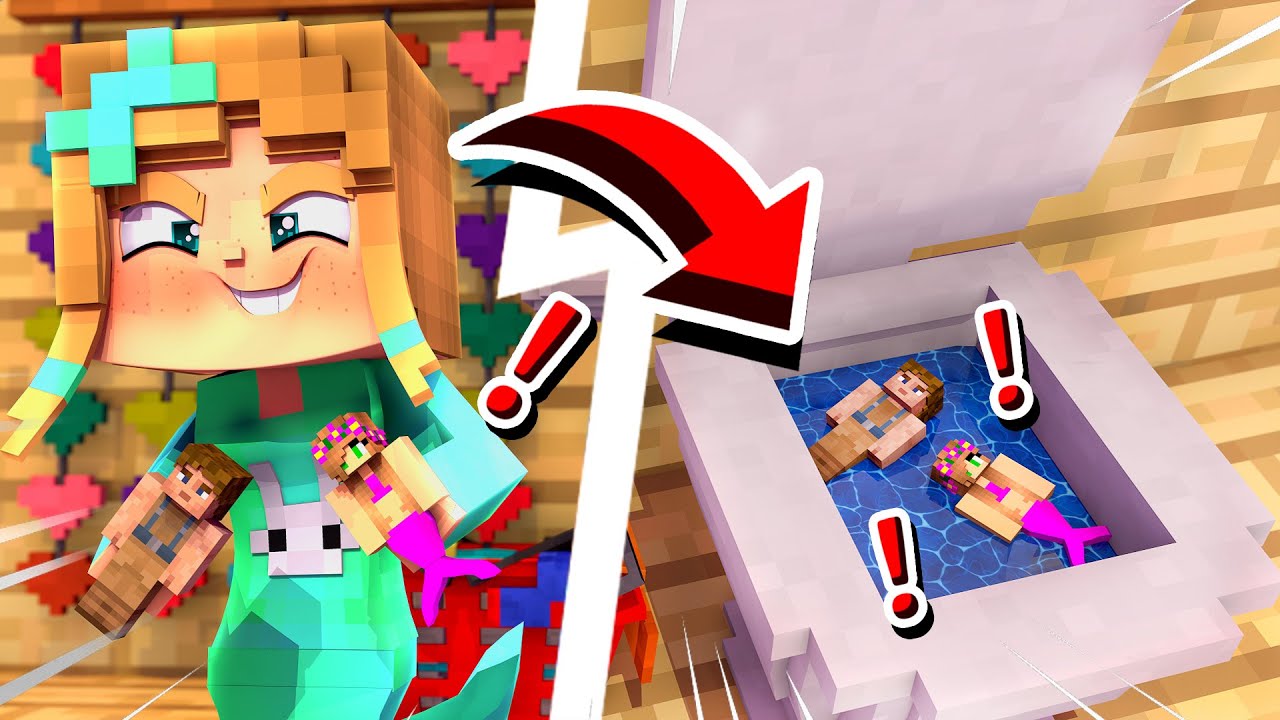 MA FILLE ME TRANSFORME EN BÉBÉ AVEC MARINA SUR MINECRAFT ! Lola la ...