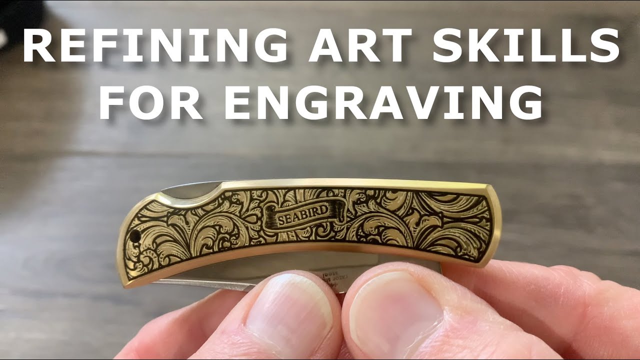 Getting my art skills dialed in for laser engraving on metal - YouTube