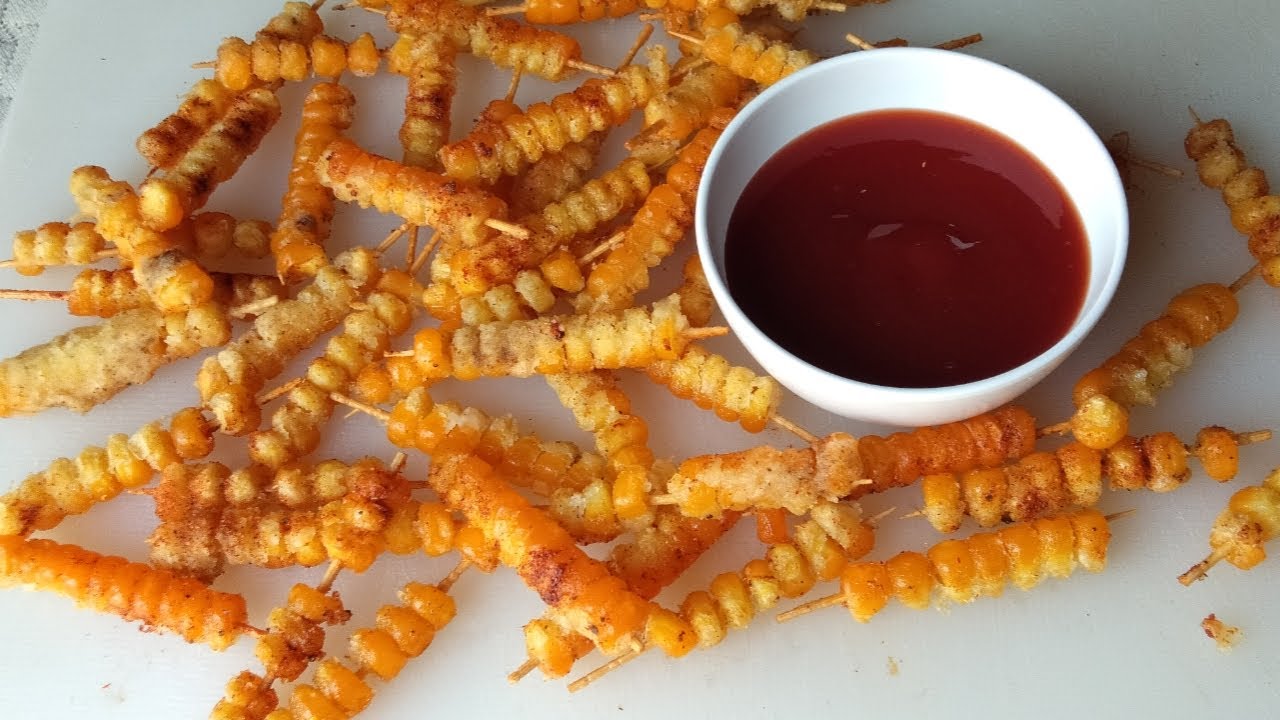 Corn Fries Recipe | Masala Corn Fries | Sweet Corn Recipe | Corn Recipe ...
