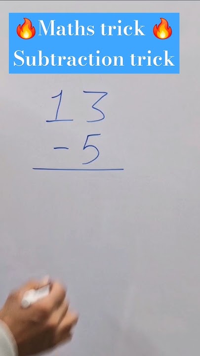 Easy subtract Trick🔥| Maths Trick for Fast Calculation| Vedic Maths #shorts - YouTube