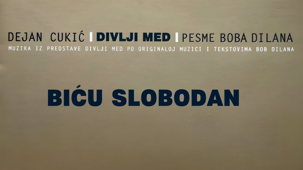 Dejan Cukić - Biću slobodan (I Shall Be Released) - YouTube