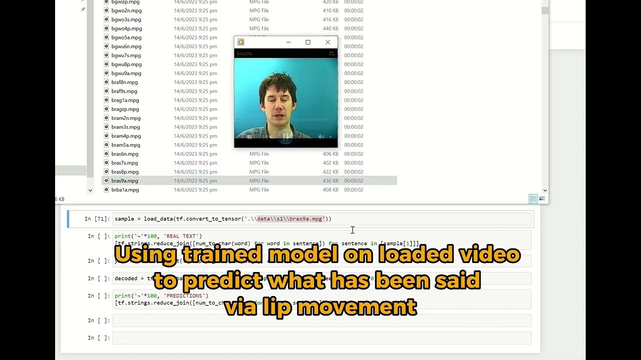 AMKP Lipnet Project using tensorflow and OpenCV to recognise lipreading for the hearing impaired ...