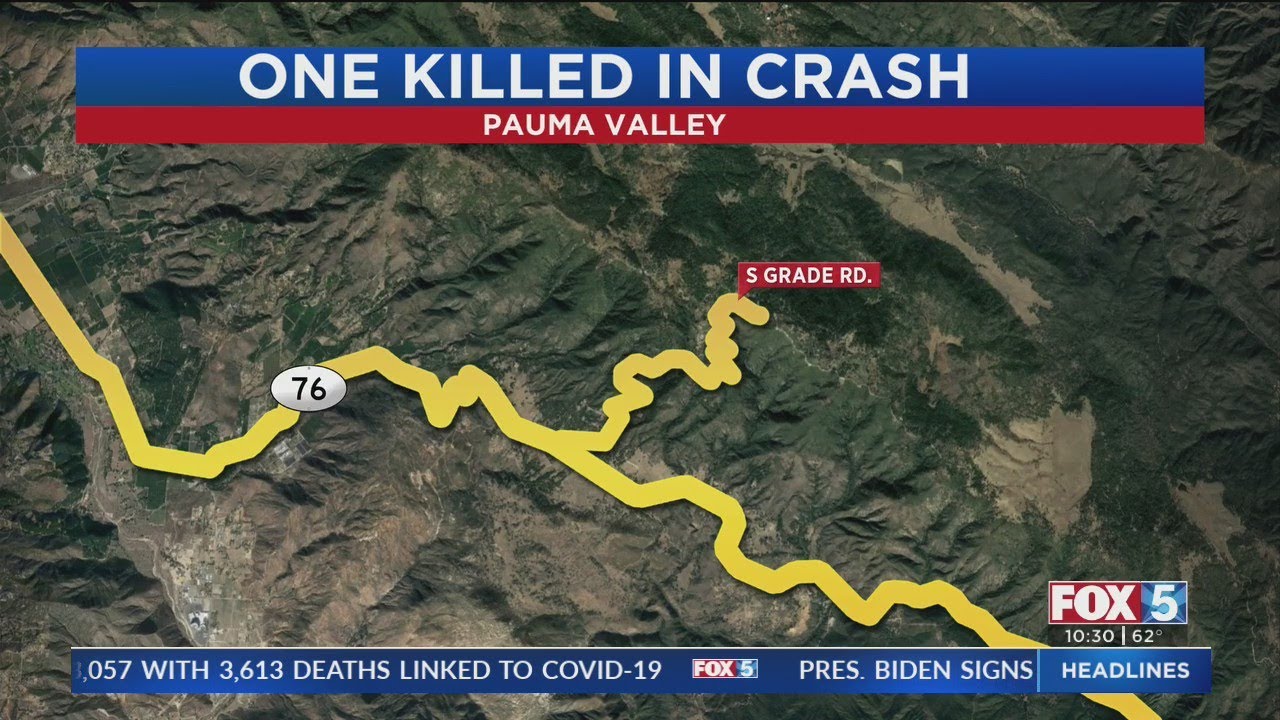 1 Killed In Pauma Valley Crash - YouTube