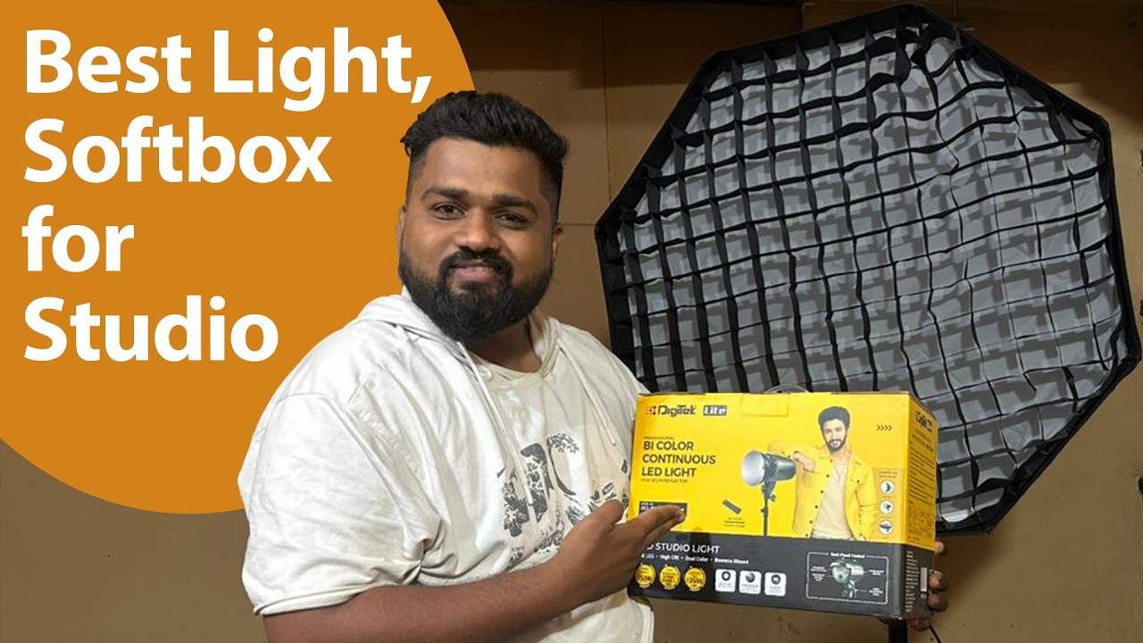 Budget Friendly Light & Softbox Studio Setup 😍 | Godox Octa Softbox ...