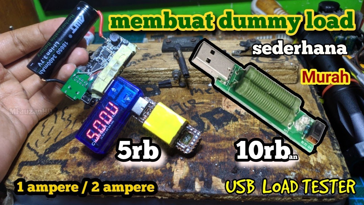 Membuat USB Dummy Load/USB load Tester Sederhana - YouTube
