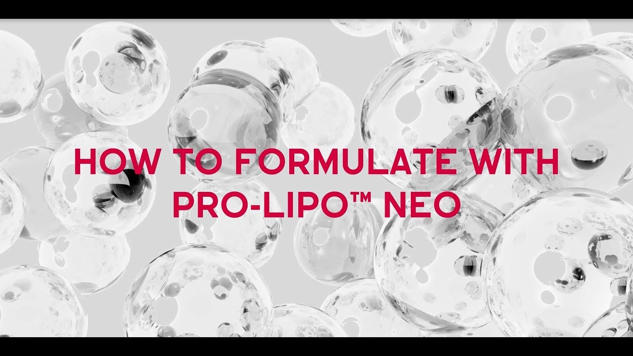 Pro-Lipo™ Neo - How to formulate - YouTube