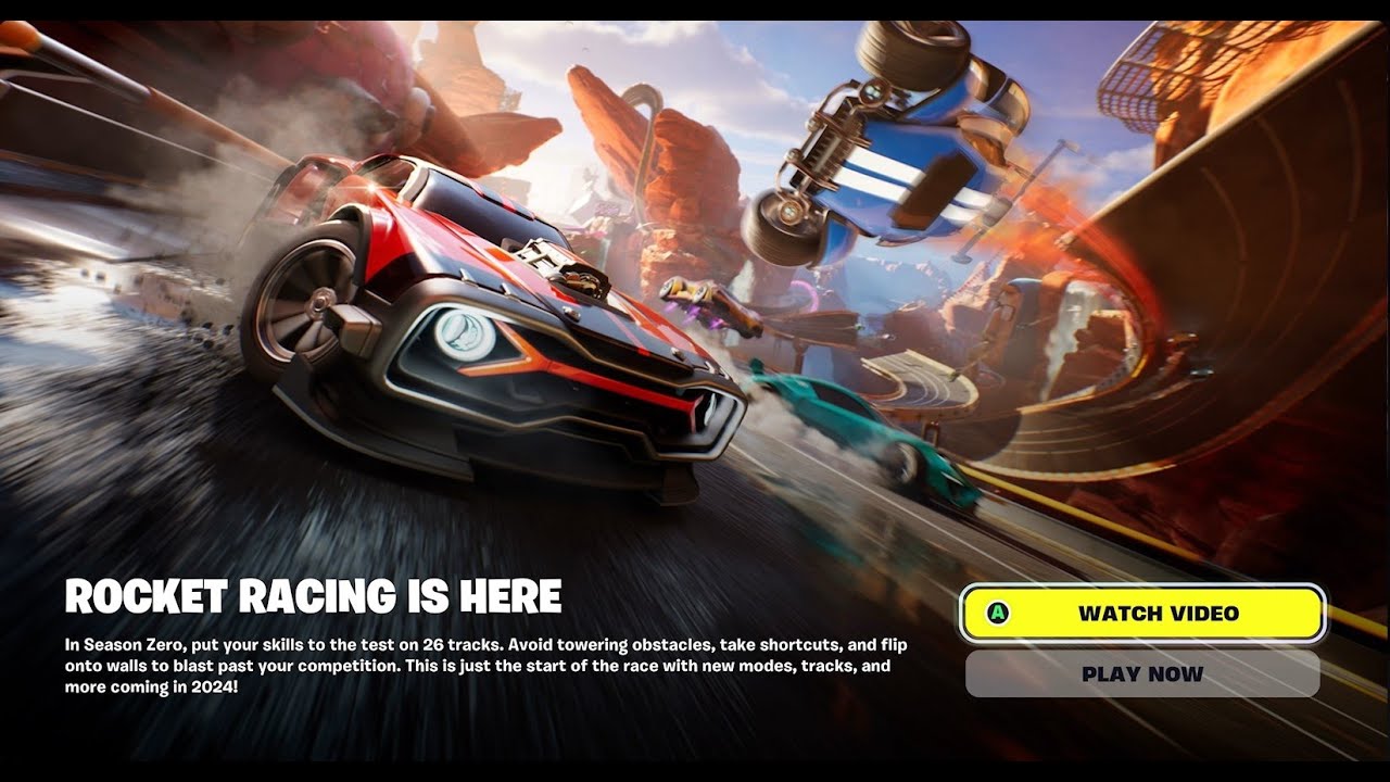 Rocket Racing is HERE - Fortnite x Rocket League Collab - YouTube