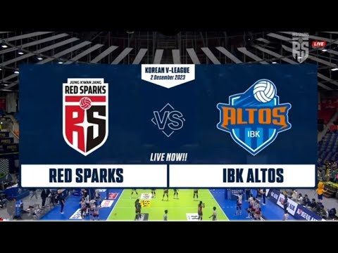 RED SPARKS Vs IBK ALTOS Full Match Set 3-4 Korean Women’s Volleyball ...