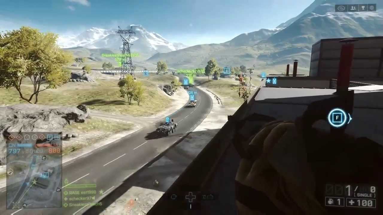 BF4 M136 CS vs Heli - YouTube