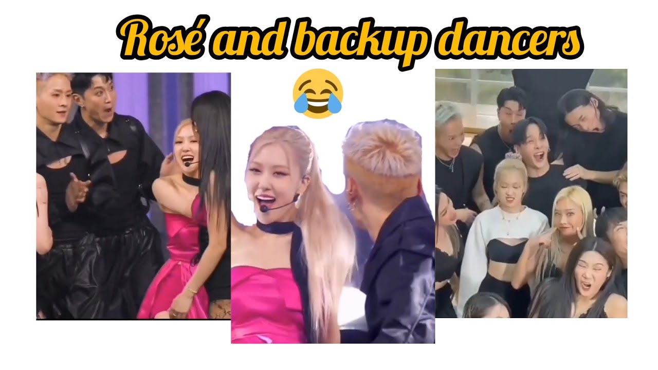 Blackpink Rosé and backup dancers moments😂😍 - YouTube