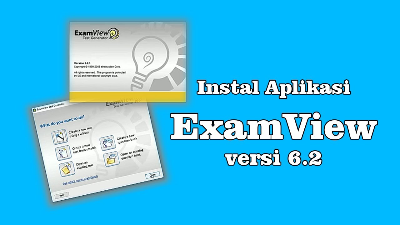 Cara Install Examview Versi 6.2 - YouTube