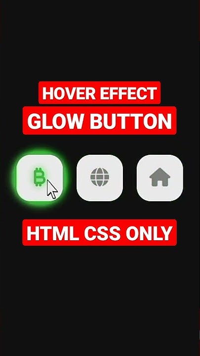 Cara Membuat Hover Glow Button Dengan Html Dan Css Mengareit Shorts Htmlcss Youtube