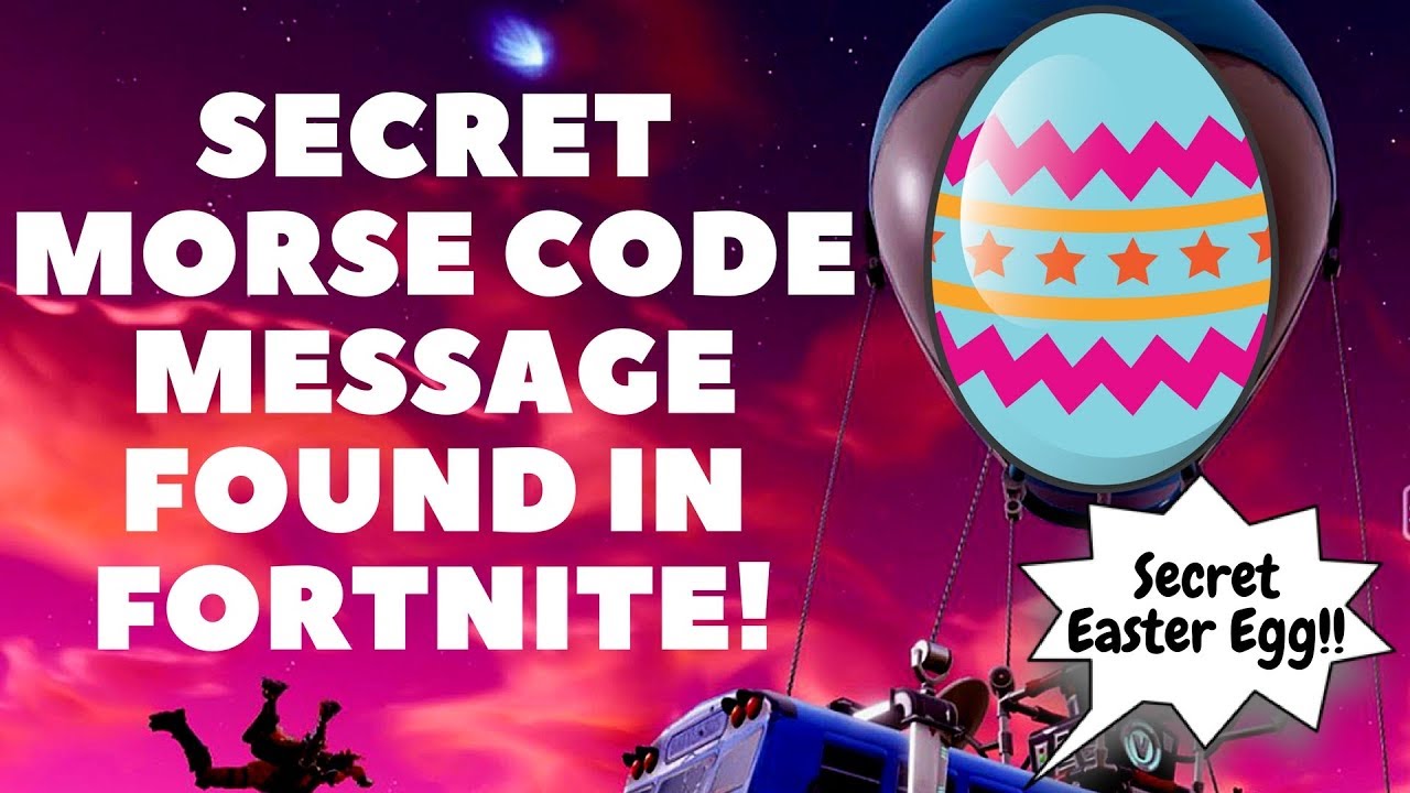 SECRET MORSE CODE MESSAGE Easter Egg Found In Fortnite - Controller Vibrating Bug - YouTube