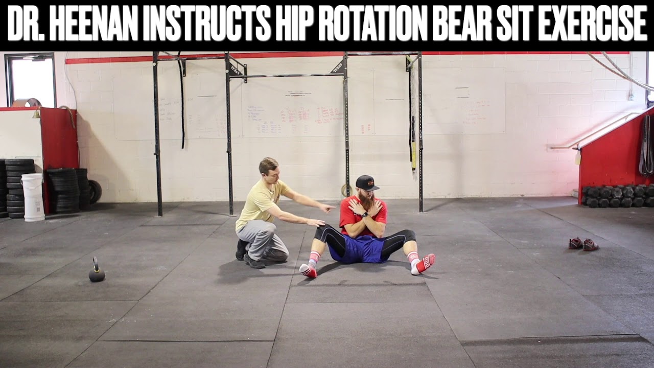 Dr. Heenan Instructs Bear Sit Hip Mobility For Pitchers - YouTube