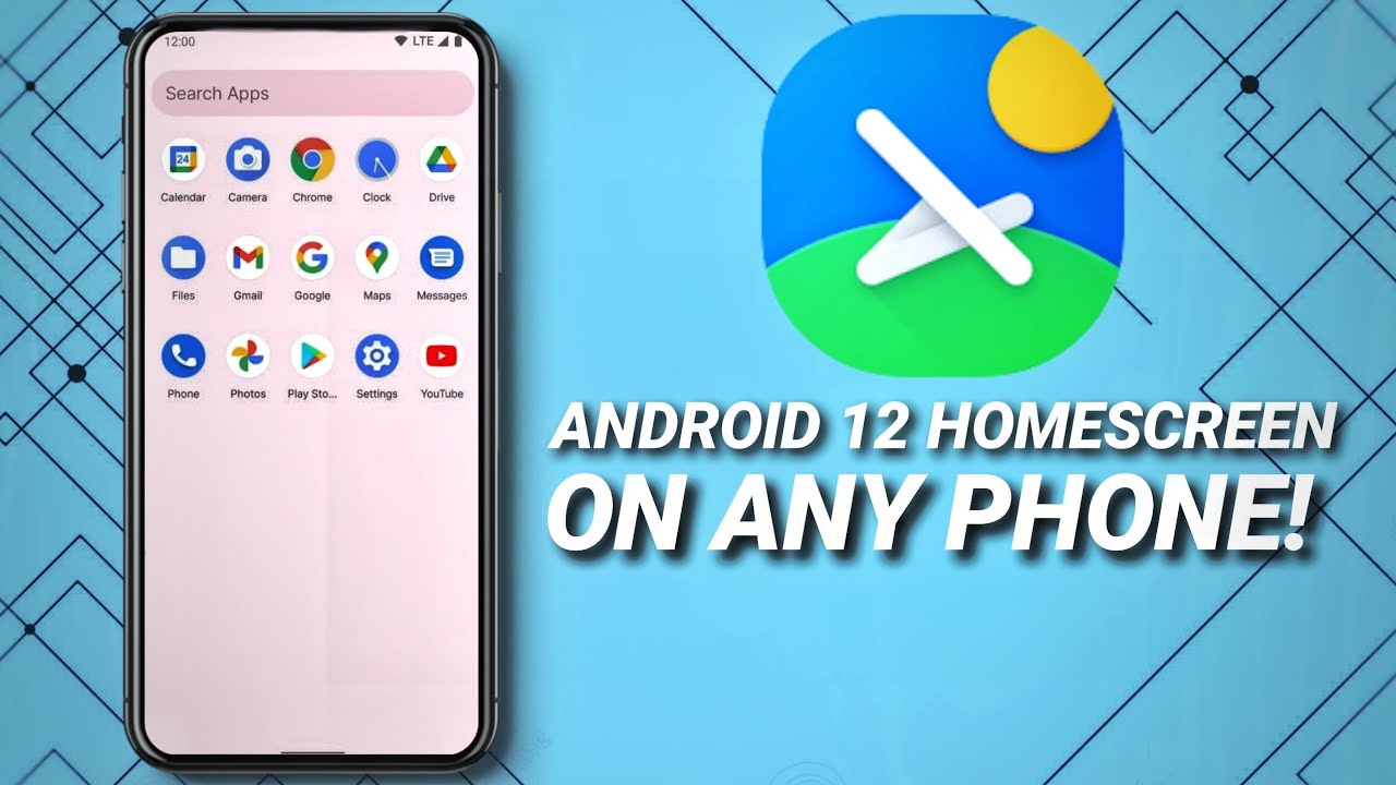 Android 12 Home screen on any Phone - Lawnchair 12 Experience - YouTube
