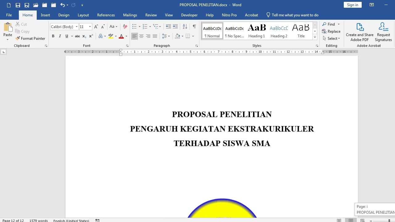 Proposal Penelitian Ms Word @Komputer Mendoan - YouTube