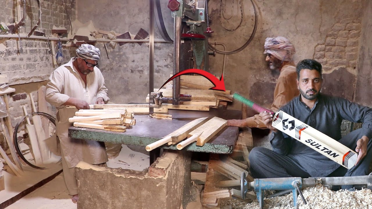 The Amazing Process of Making Cricket Bat - YouTube