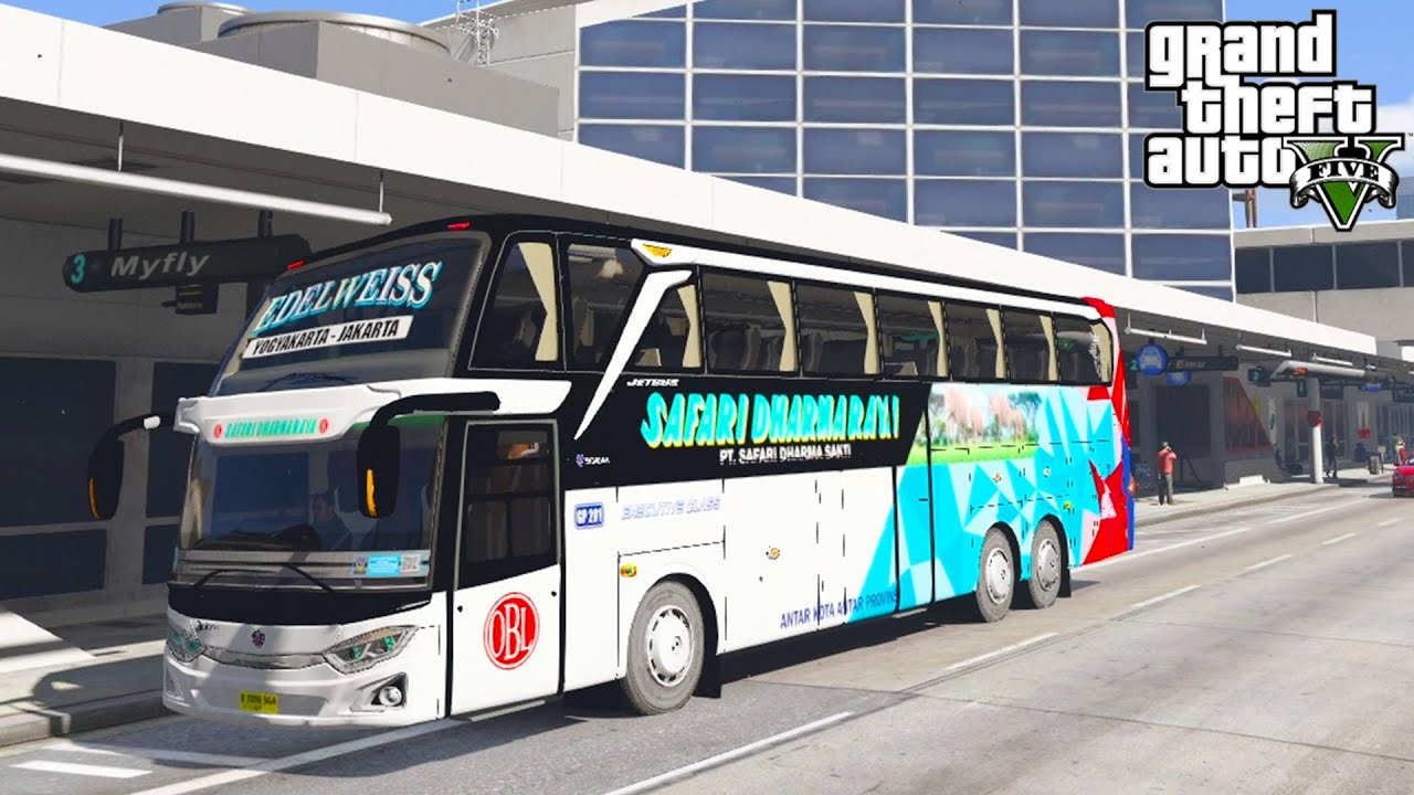 BUS PREMIUM SAFARI DHARMA RAYA TRONTON SCANIA K410 TOP - GTA V MOD BUS ...