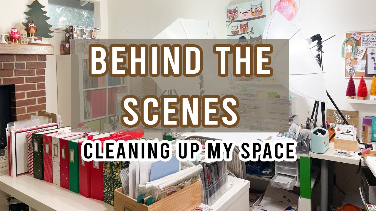 Behind the Scenes | Cleaning up my Scrap Room and Current Projects ...
