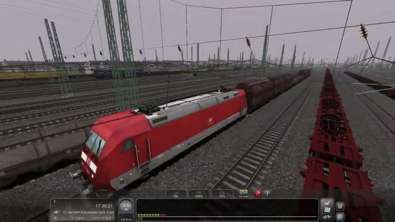Freight to Andernach - Koln to Koblenz - DB BR101 DBAG Red - Train ...
