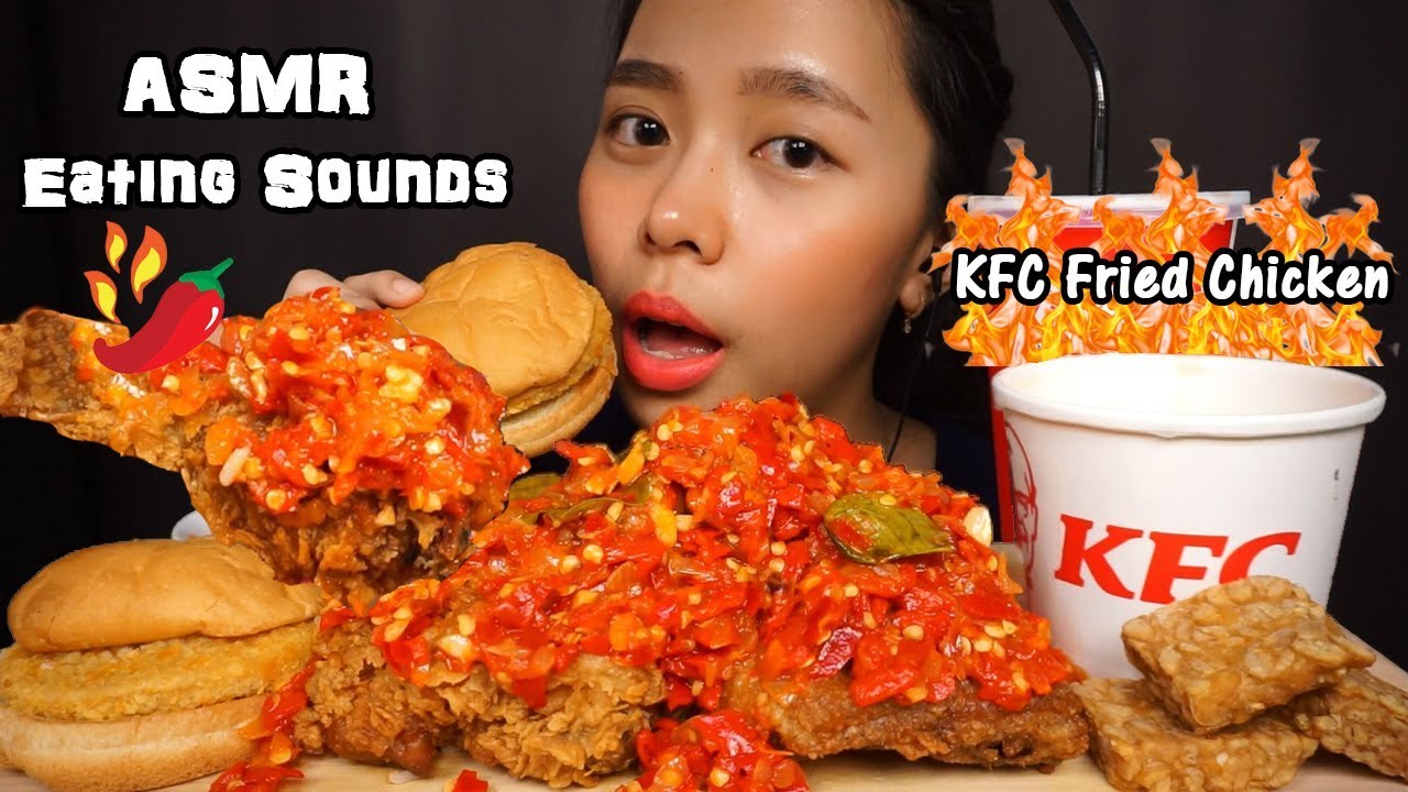 ASMR KFC Balado (Fried Chicken w/ Spicy Indonesian Sambal Chili ...