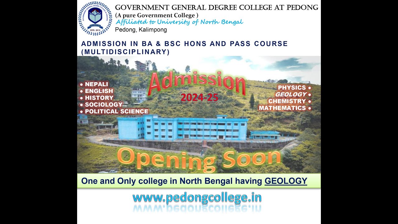 A glimpses of Pedong Government College - YouTube