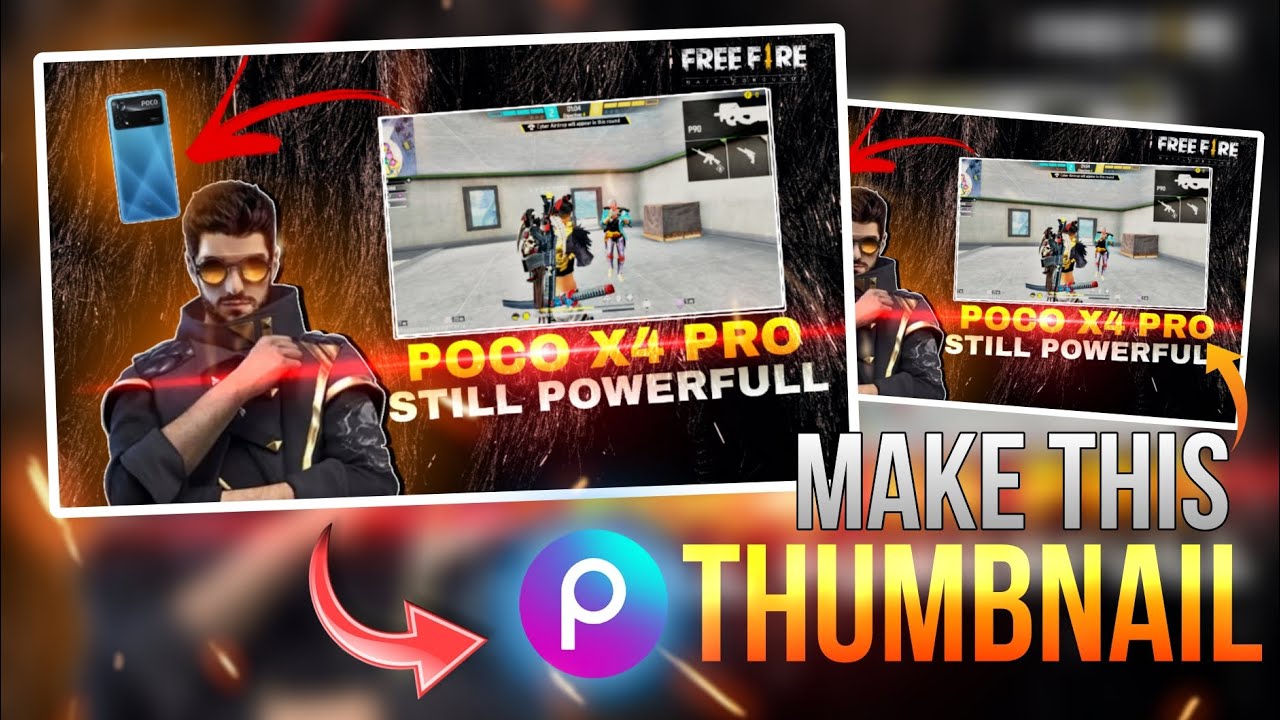 how to make thumbnail for free fire || free fire के लिये thumbnail कैसे ...