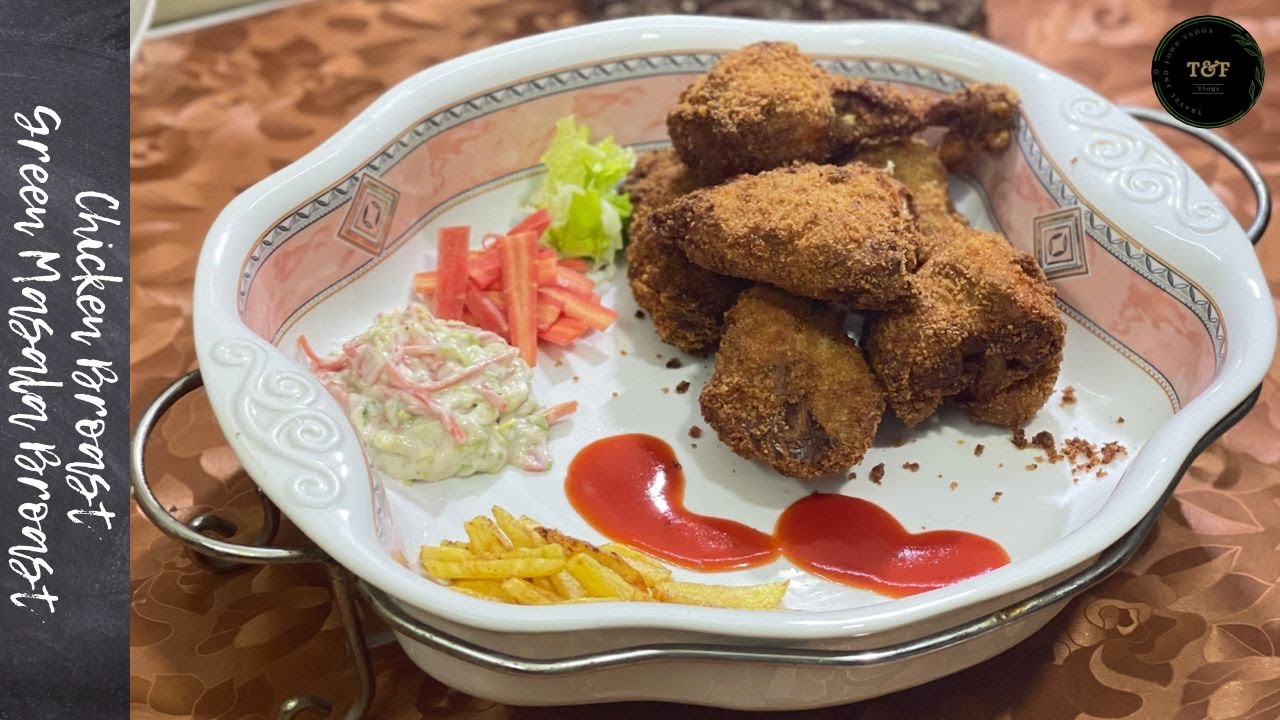 Chicken Broast | Green Masala Broast |T And F Vlogs| - YouTube