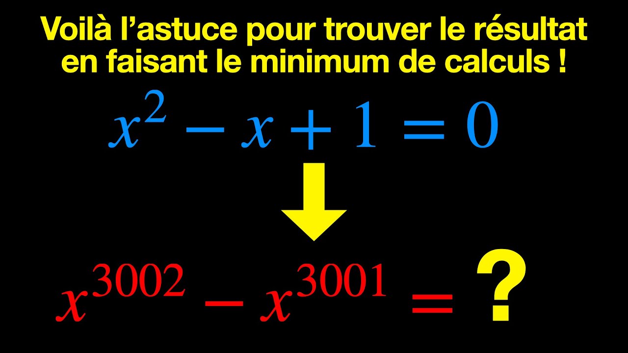 Comment trouver le résultat en faisant le minimum de calculs ? - YouTube