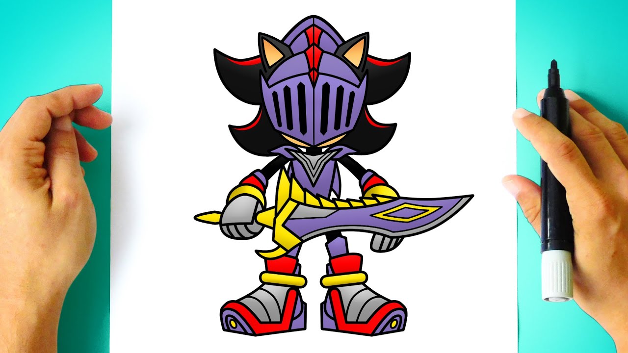 How to DRAW SIR LANCELOT SHADOW step by step - Shadow the Hedgehog ...