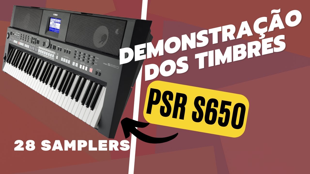 Demonstração dos Timbres PACK S650 2023 NOVOS SAMPLERS com MUITO MAIS ...