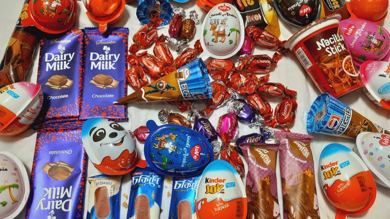 Some Interesting candies opening ASMR , MOST SATISFYING CANDY OPENING ...