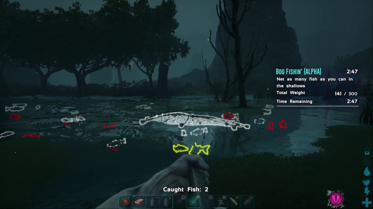 ARK bog fishing alpha solo - YouTube