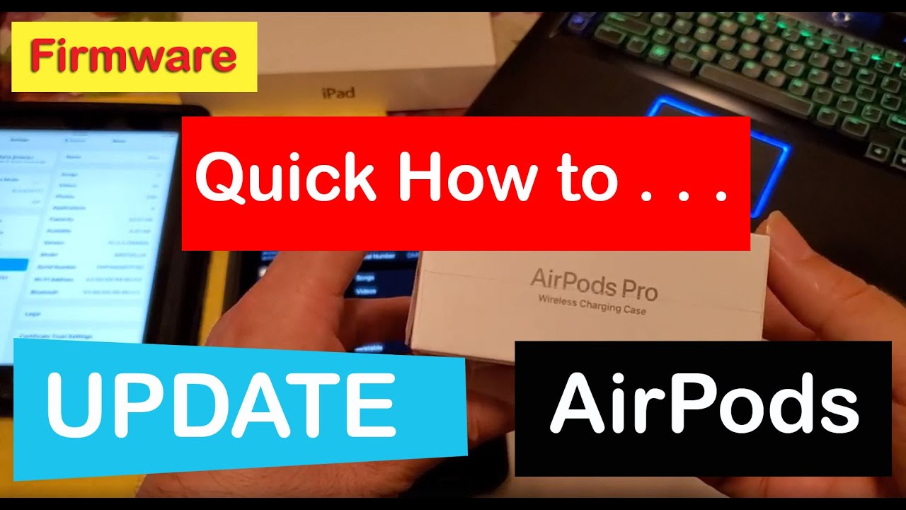 How to Update Firmware of Apple Air Pods Pro - YouTube