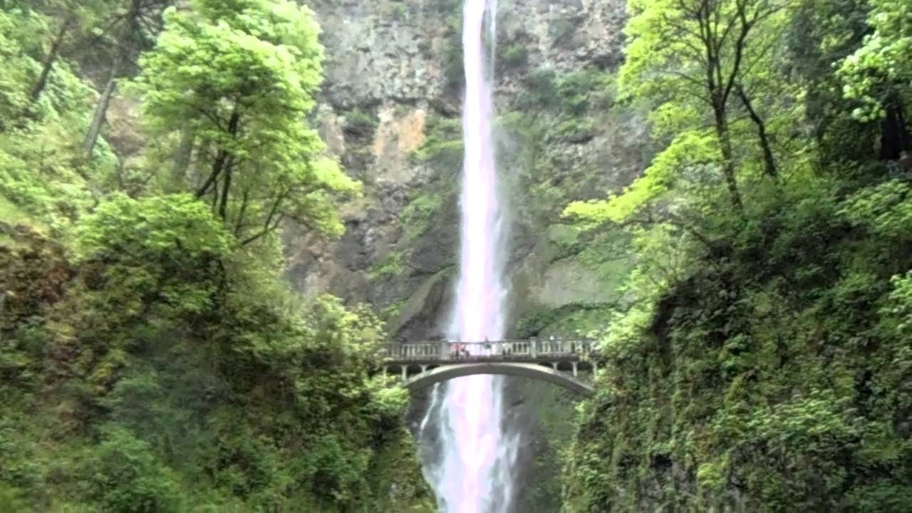 Multnomah Falls base - YouTube