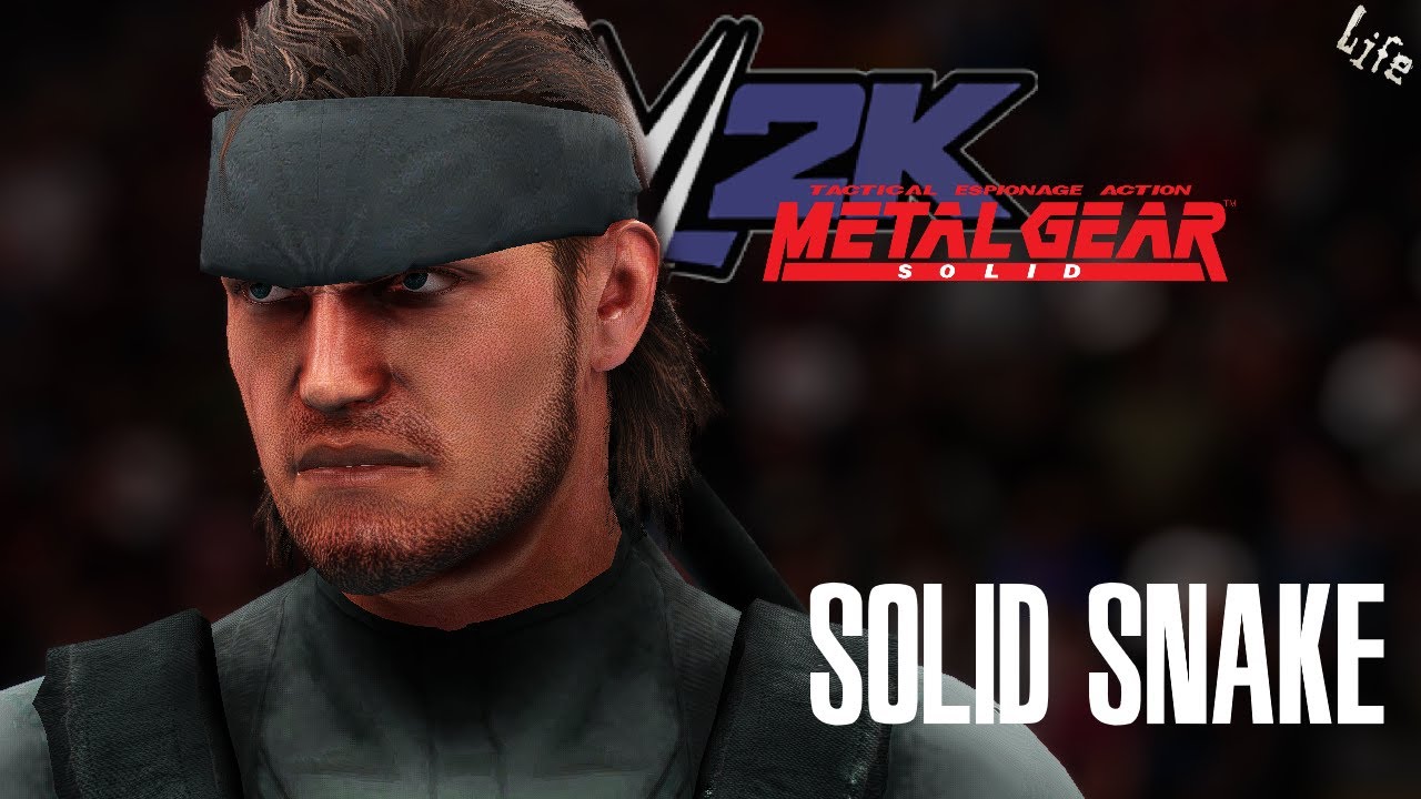 WWE 2k Solid Snake MGS2 - YouTube