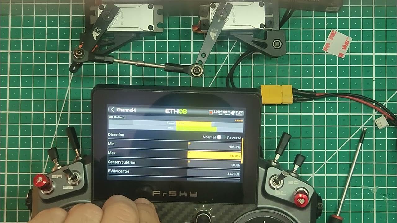 How to balance/match servos in the FrSky Ethos operating system. - YouTube