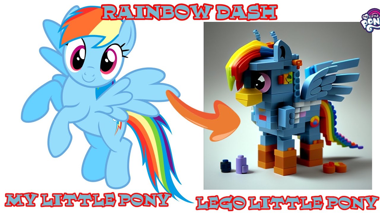 my little pony,pony change into a lego little pony - YouTube