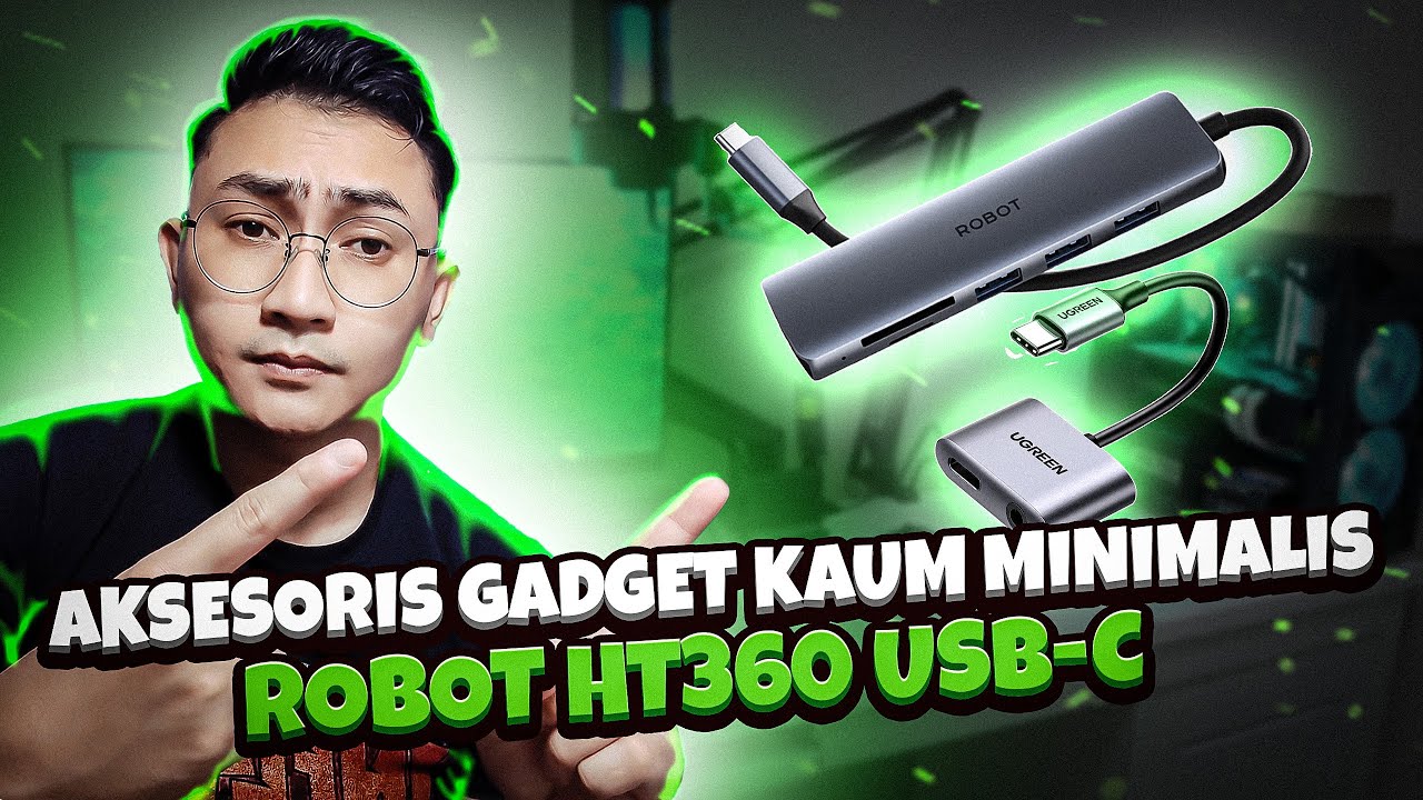 ROBOT HT360 USB-C HUB - Aksesoris kaum MINIMALIS (2024) !!! - YouTube