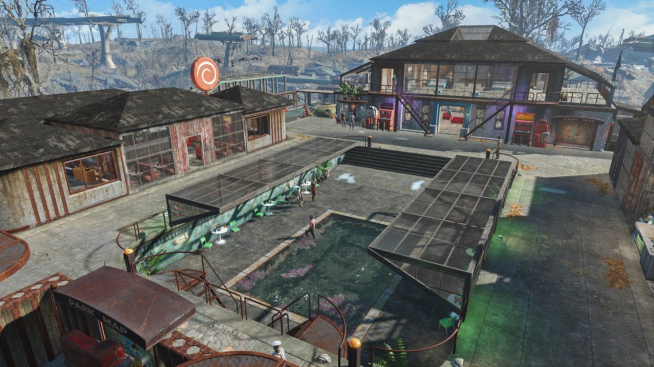 Fallout 4 - THE SLOG 2.0 - Settlement build tour - NO MODS - YouTube