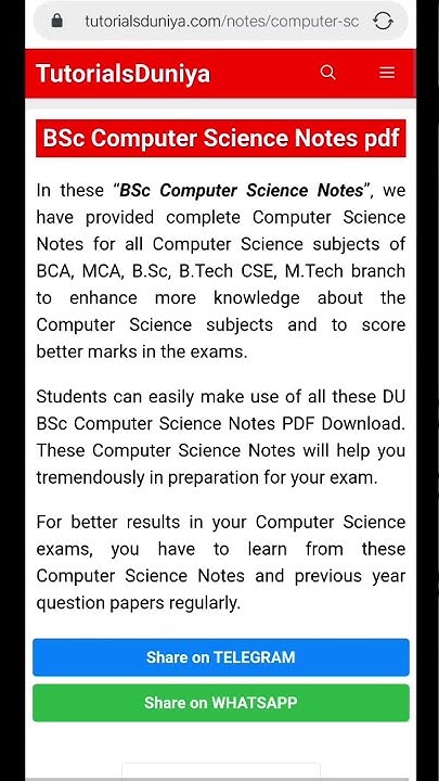 #Computer System Architecture Notes #CSA #Handwritten Complete PDF ...