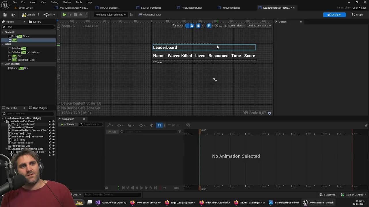 Leaderboards - Storing data | Live coding a Tower Defense game in Unreal Engine 5.4 - YouTube